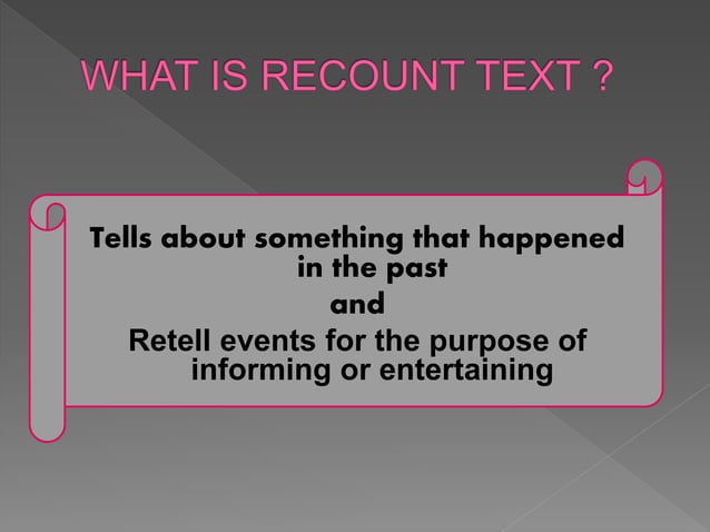 Recount text ppt | PPT