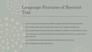 GENERIC STRUCTURE OF RECOUNT TEXTT.pptx