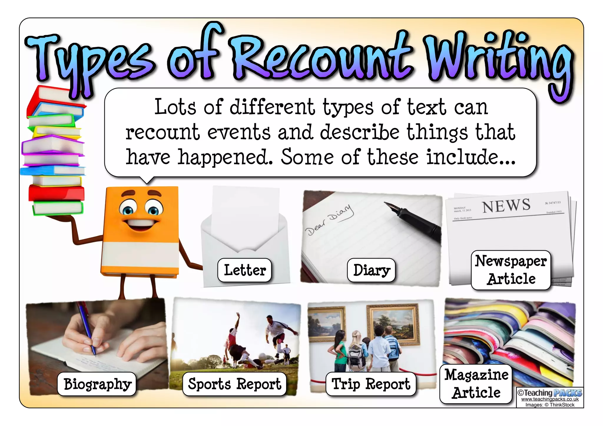 The Recount Writing Pack | PDF