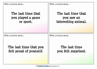 The Recount Writing Pack | PDF
