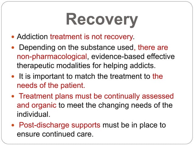 Recovery- Oriented System of Care ,Motivational Approach , in Substance ...
