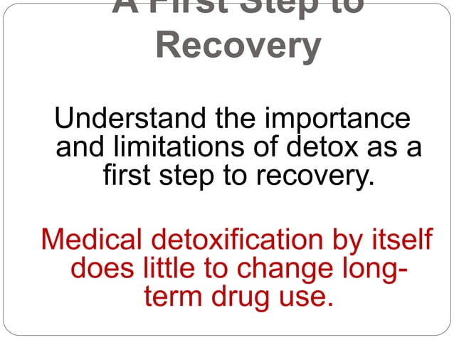 Recovery- Oriented System of Care ,Motivational Approach , in Substance ...