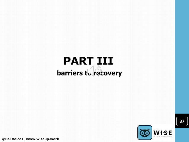 WISE eLearning - Recovery 101 | PPT