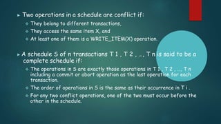 recoverability and serializability dbms | PPTX