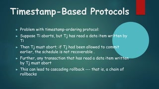 recoverability and serializability dbms | PPTX