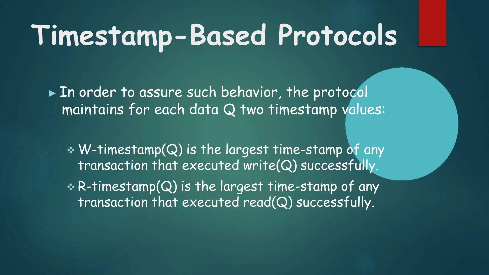 db unit 4 dbms protocols in transaction | PPT