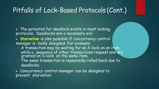 db unit 4 dbms protocols in transaction | PPTX