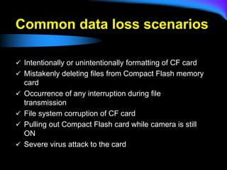 Recover Data from CF Card | PPT