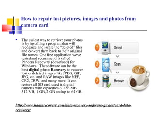 Recover deleted photos from your Digital Camera sd Card | PPT