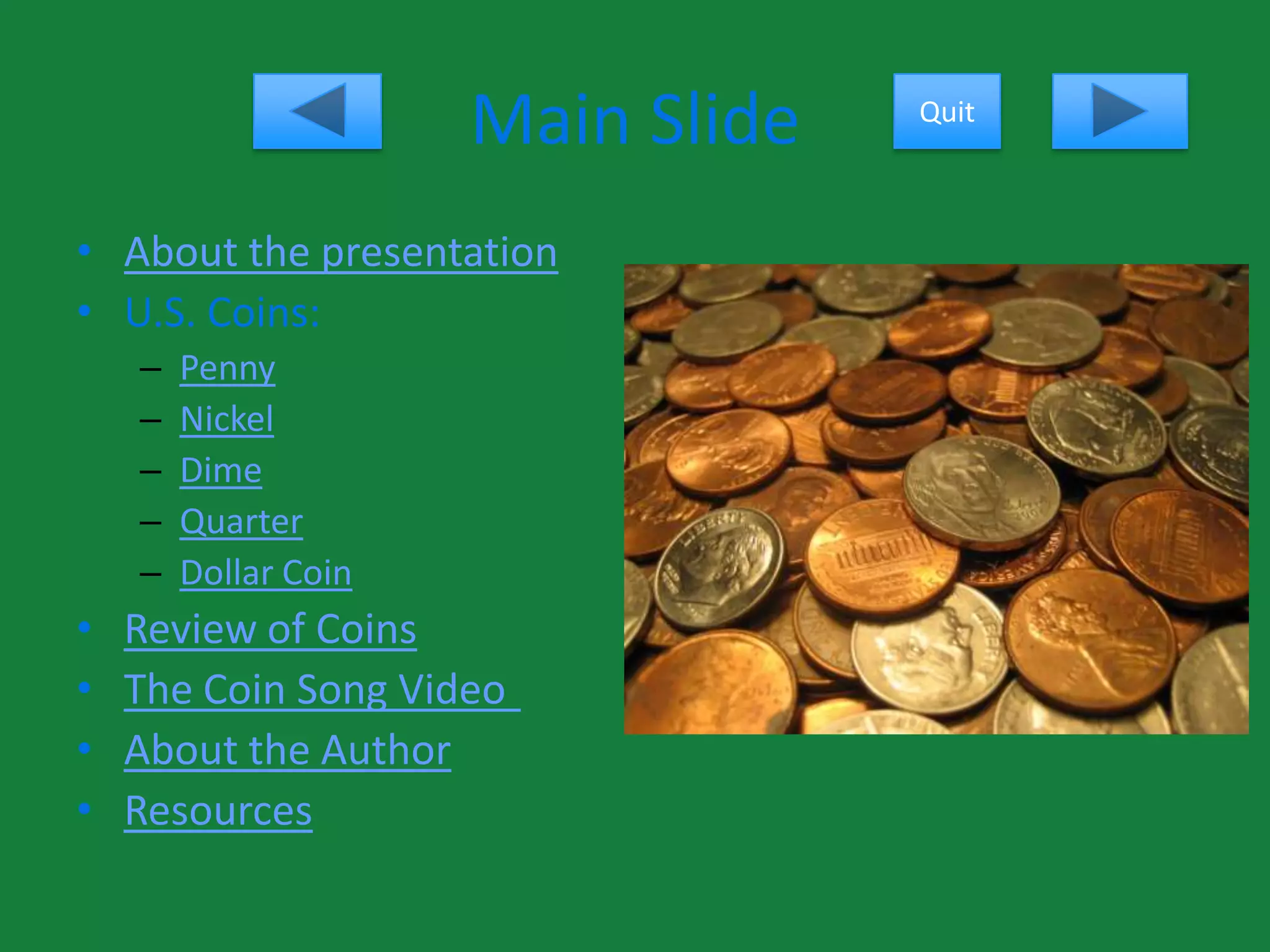Intro to Coins Interactive Powerpoint | PPTX
