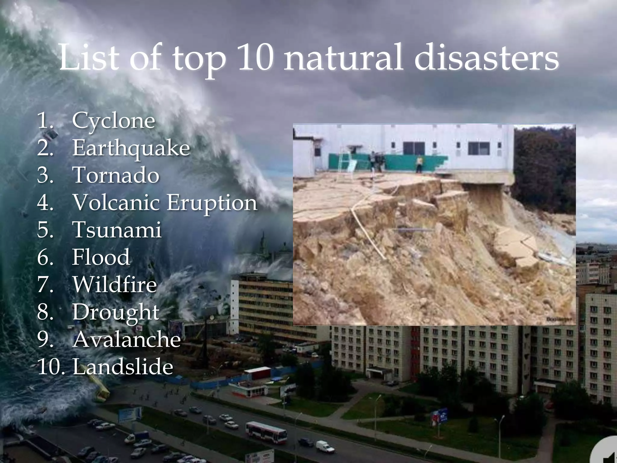 NATURAL AND MAN MADE DISASTERS | PPTX