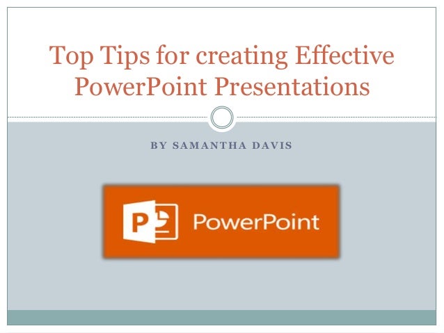 Five Top Tip for PowerPoint Presentation