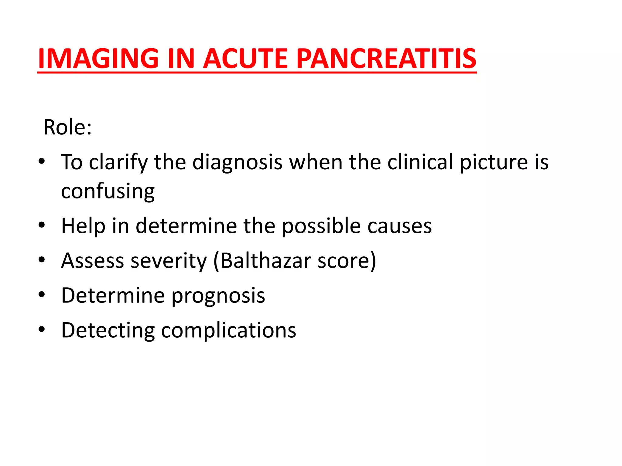 Diagnosis of Acute Pancreatitis | PPTX