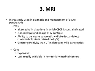 Diagnosis of Acute Pancreatitis | PPTX