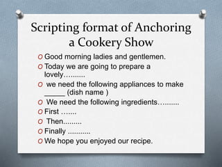 anchoring skills for television | PPTX
