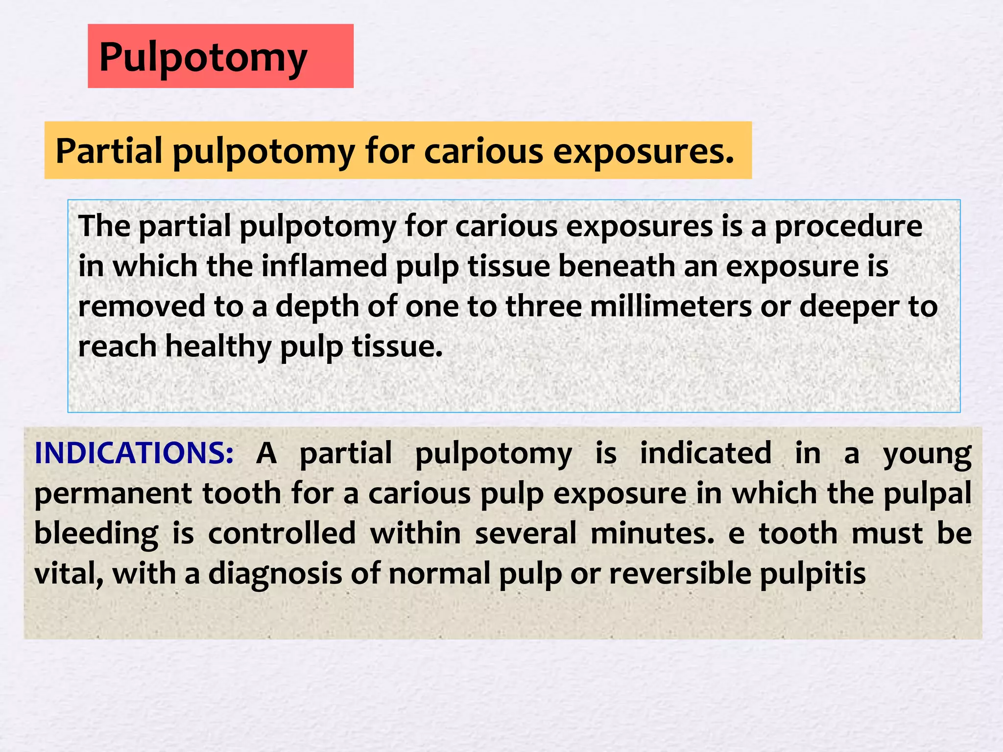 pulp therapy in young permanent tooth | PPTX