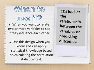 CORRELATIONAL DESIGNS | PPTX