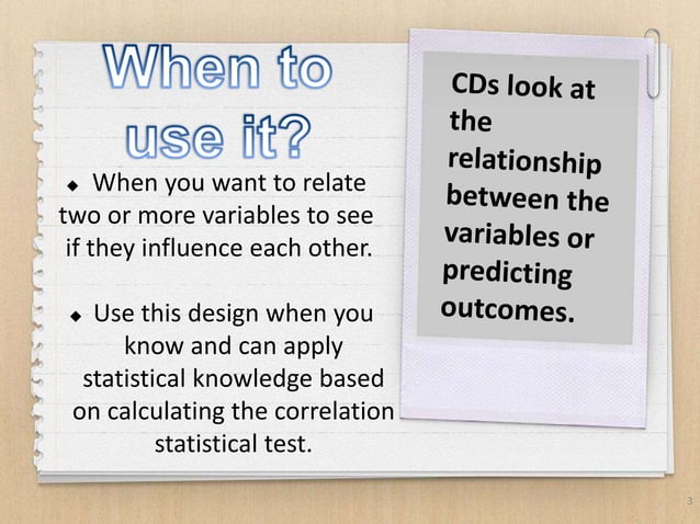 CORRELATIONAL DESIGNS | PPT