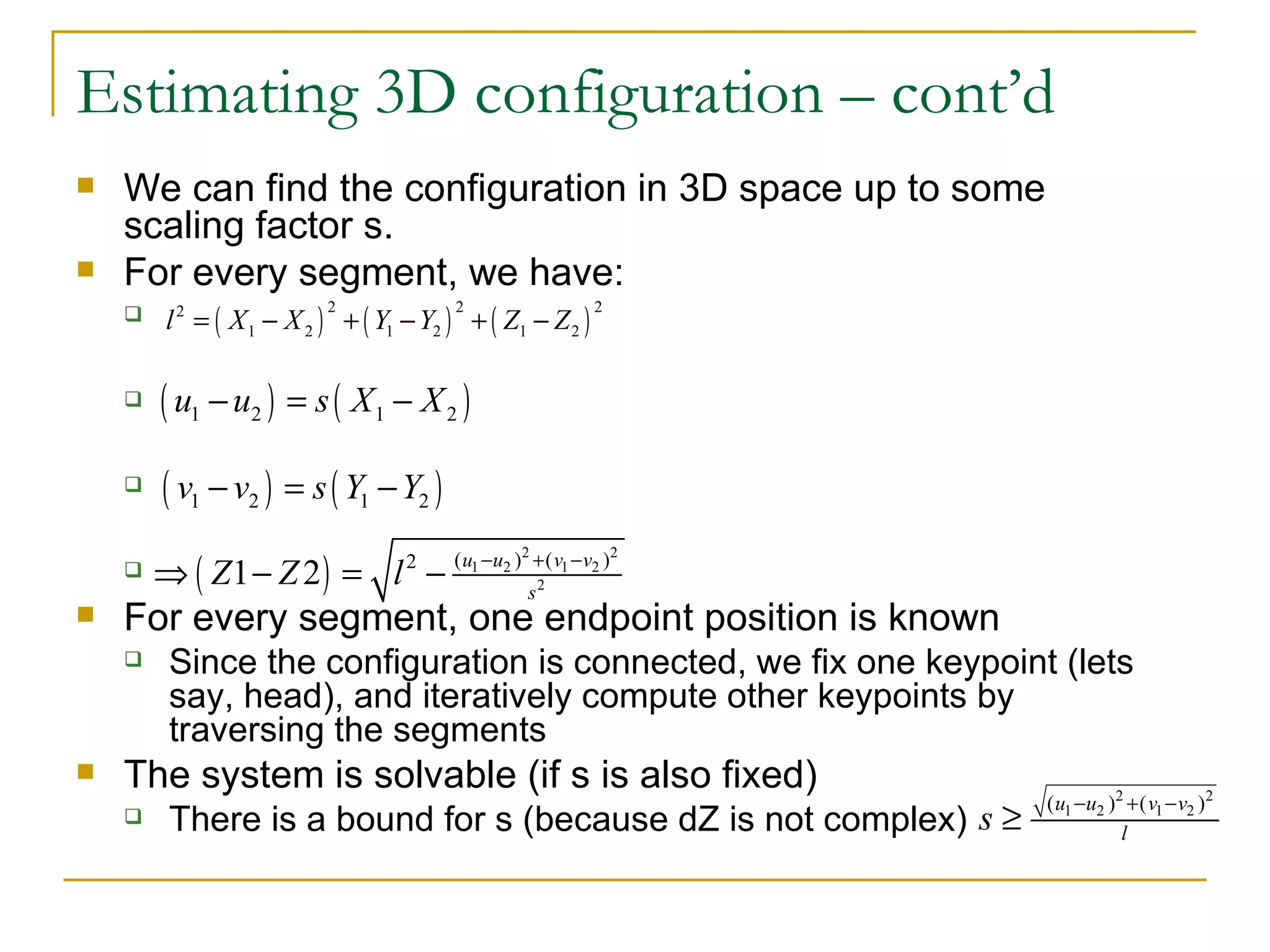 Recovering 3D human body configurations using shape contexts | PPT | Databases | Computer ...