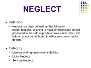 Recovering repressed visual memories and in parietal lobe syndrome ...