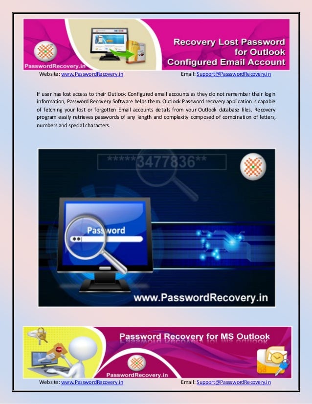 Recover Lost Passwords For Outlook Configured Email Accounts recover-lost-passwords-for-outlook-configured-email-accounts