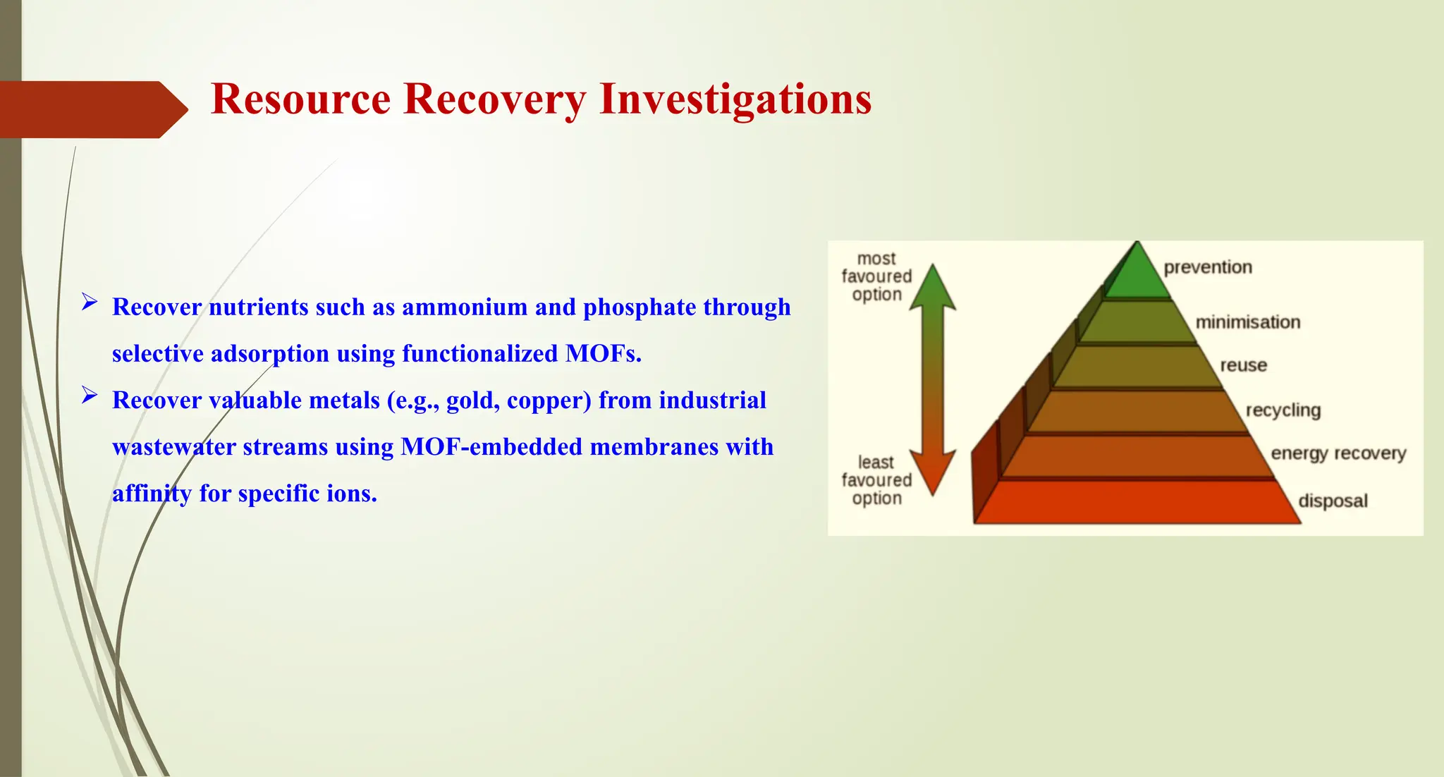 Recover nutrients such as ammonium and phosphate through selective ...