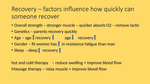 Recovery igcse physical education and health | PPTX | Physical Therapy ...