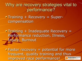Recovery Nutrition - Facts | PPT