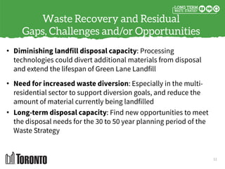 City of Toronto - Long Term Waste Management Strategy - April 12, 2016 ...