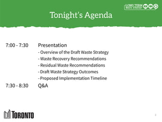 City of Toronto - Long Term Waste Management Strategy - April 12, 2016 ...