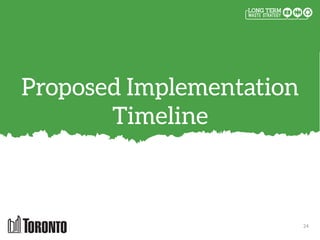 City of Toronto - Long Term Waste Management Strategy - April 12, 2016 ...