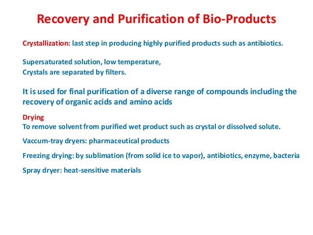 Recovery and purification of intracellular and extra cellular products ...
