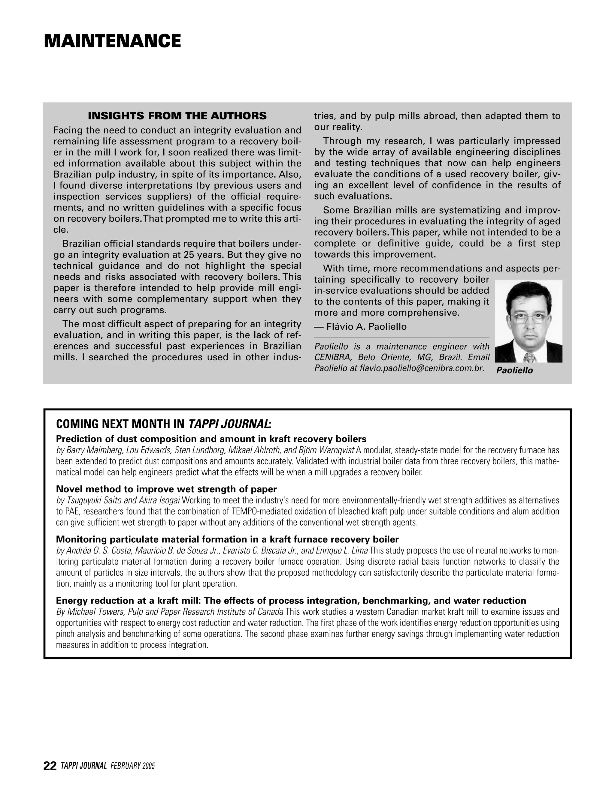 Recovery boiler life assesment | PDF