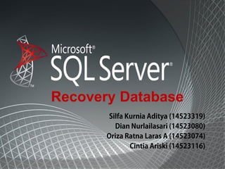 Recovery database sql server | PPT