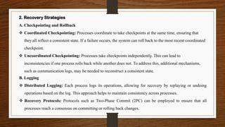 Recovery in Distributed operating system | PPT