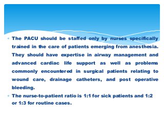 Recovery from anesthesia | PPTX