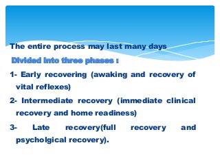Recovery from anesthesia | PPTX
