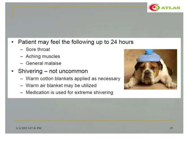 Recovery from anesthesia | PPTX