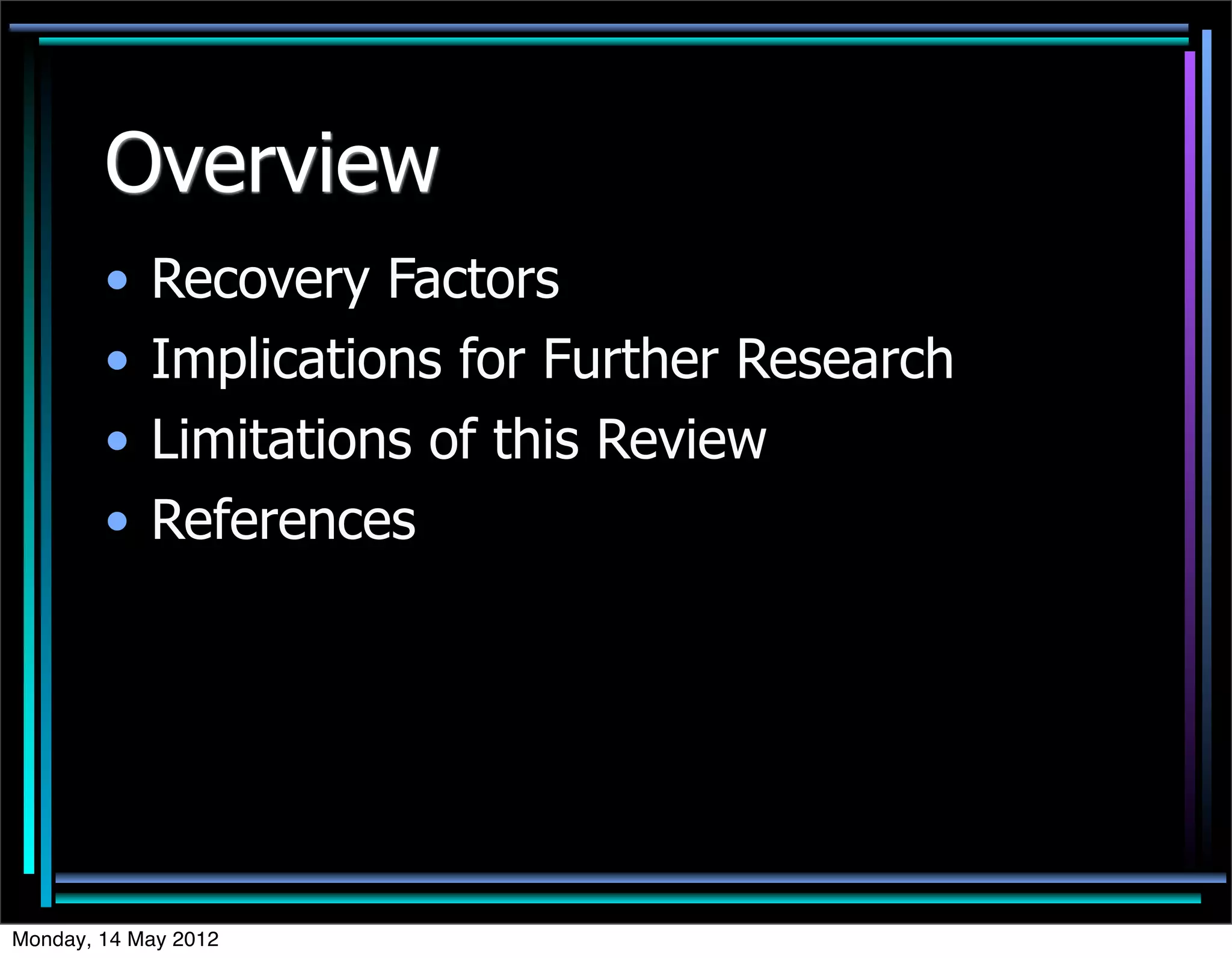 Recovery from psychosis: What factors are important | PDF
