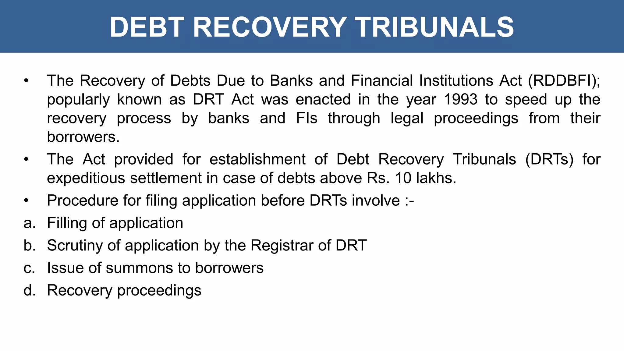 Recovery Management In Banking | PPTX