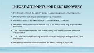 Recovery management In Banks | PPTX