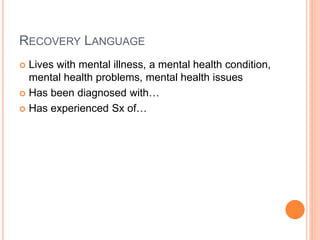 Recovery Model & Recovery Language | PPTX