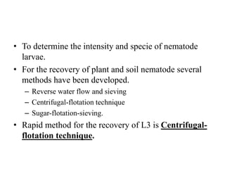 Recovery of larval parasites from soil, tissues | PPT