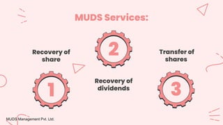 Recovery of shares - Muds Management | PPT