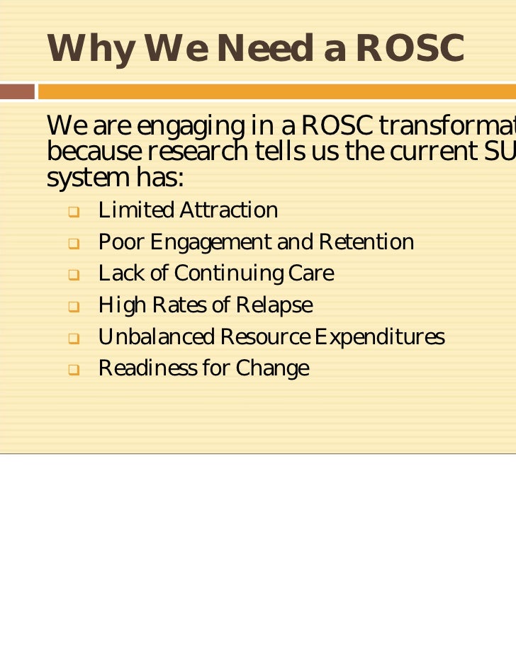 An overview of ROSC in Michigan