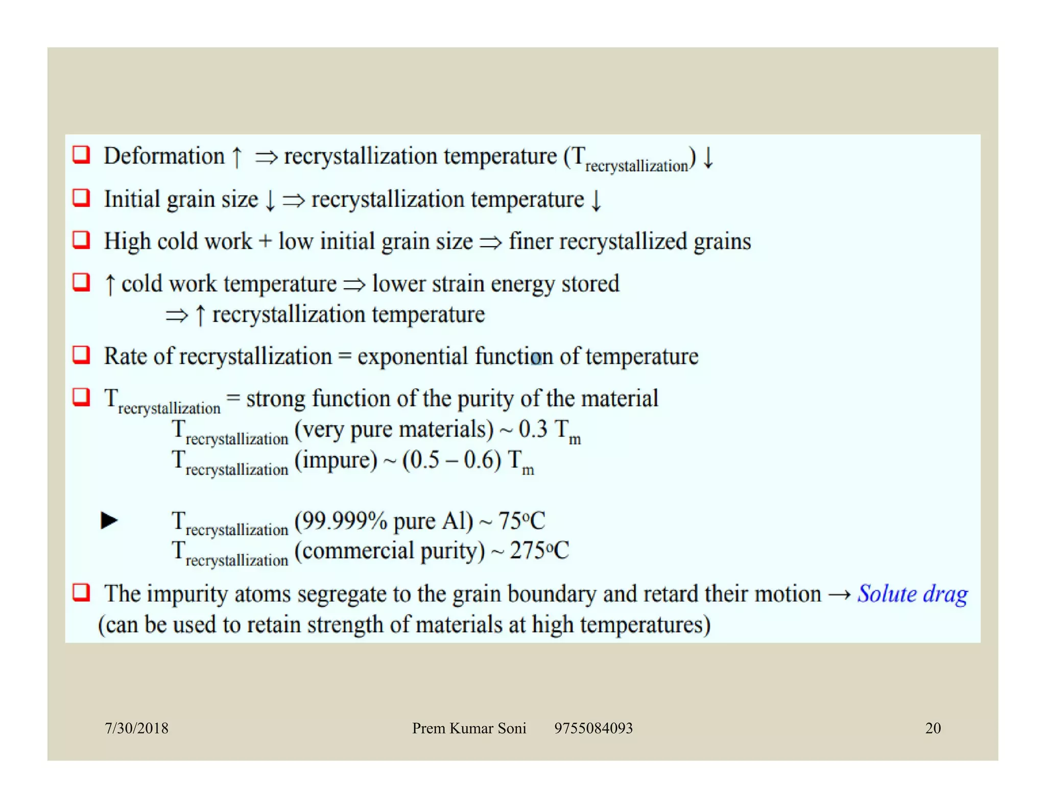 Recovery Recrystallization And Grain Growth Pdf