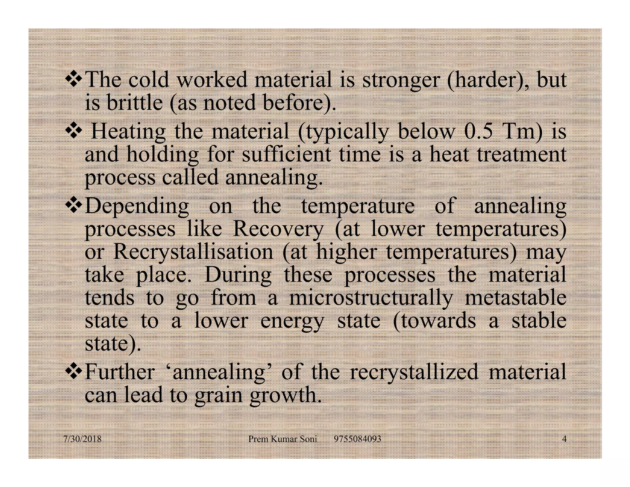Recovery Recrystallization And Grain Growth Pdf