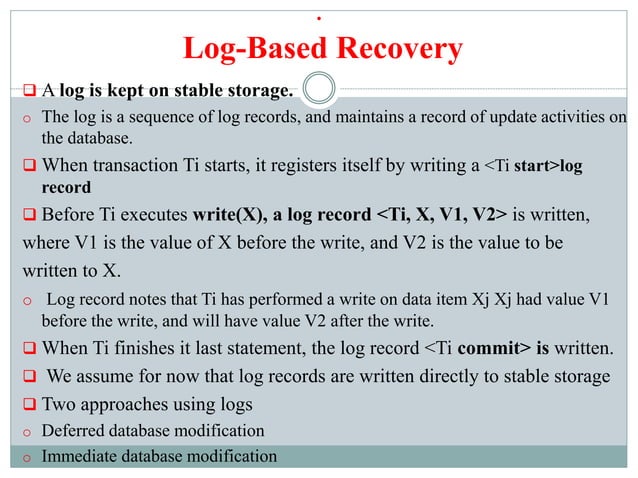 Recovery system | PPTX