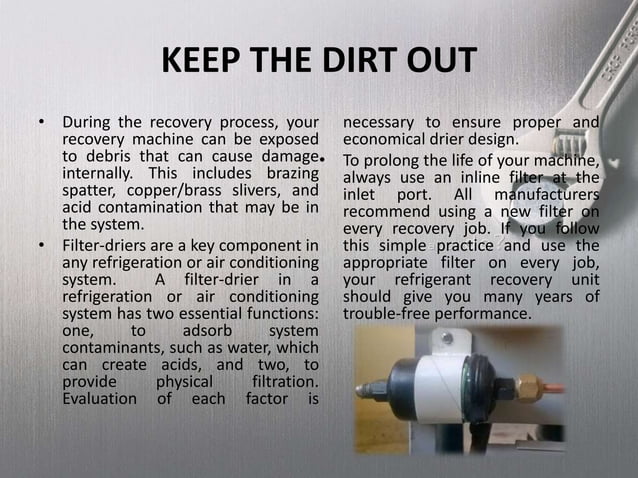 Refrigerant Recovery system (3) | PPTX