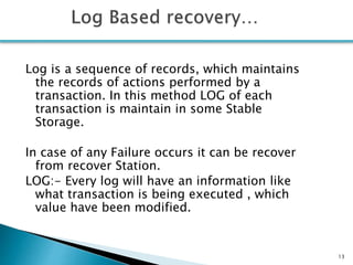 Recovery Techniques and Need of Recovery | PPTX